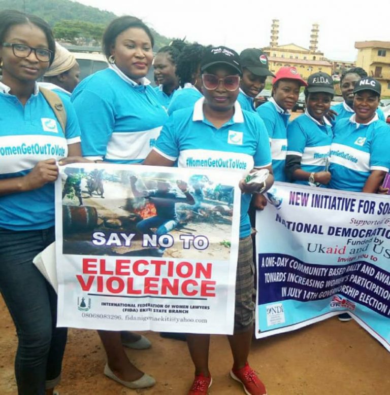 Say NO to election violence – FIDA