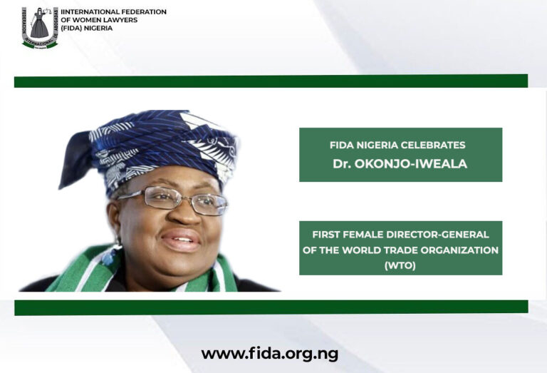 FIDA CELEBRATES DR. NGOZI OKONJO-IWEALA, THE FIRST FEMALE DIRECTOR ...